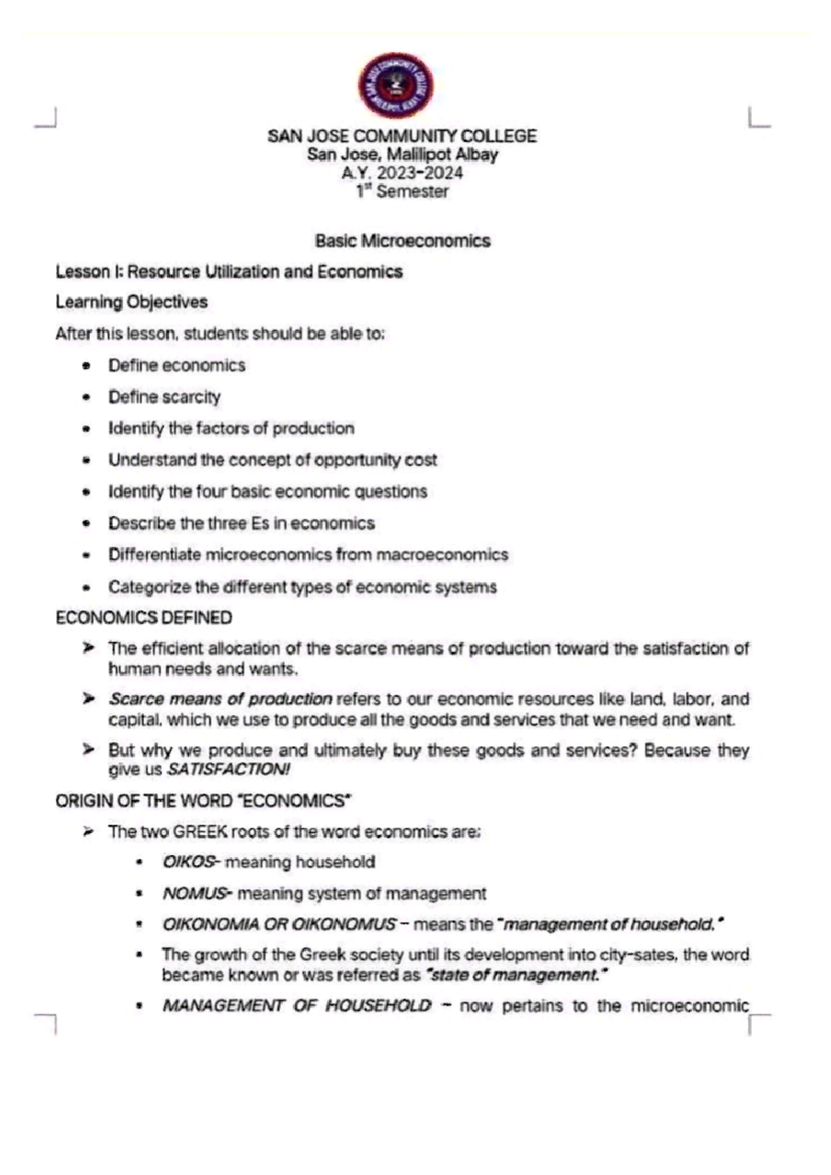 BA 3 - Reviewer - BSBA Financial Management - Studocu