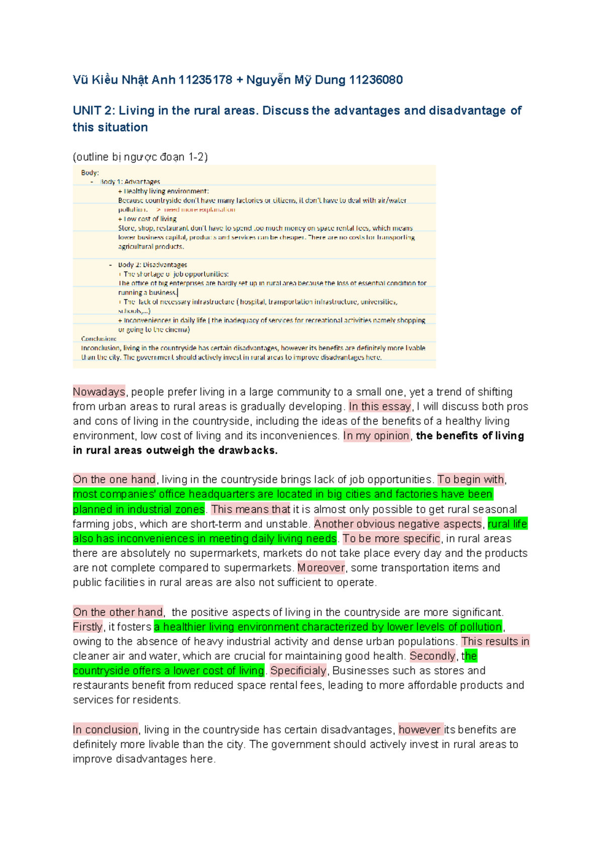 Writing NEU hel helu helu tham khảo nha - Vũ Kiều Nhật Anh 11235178 ...