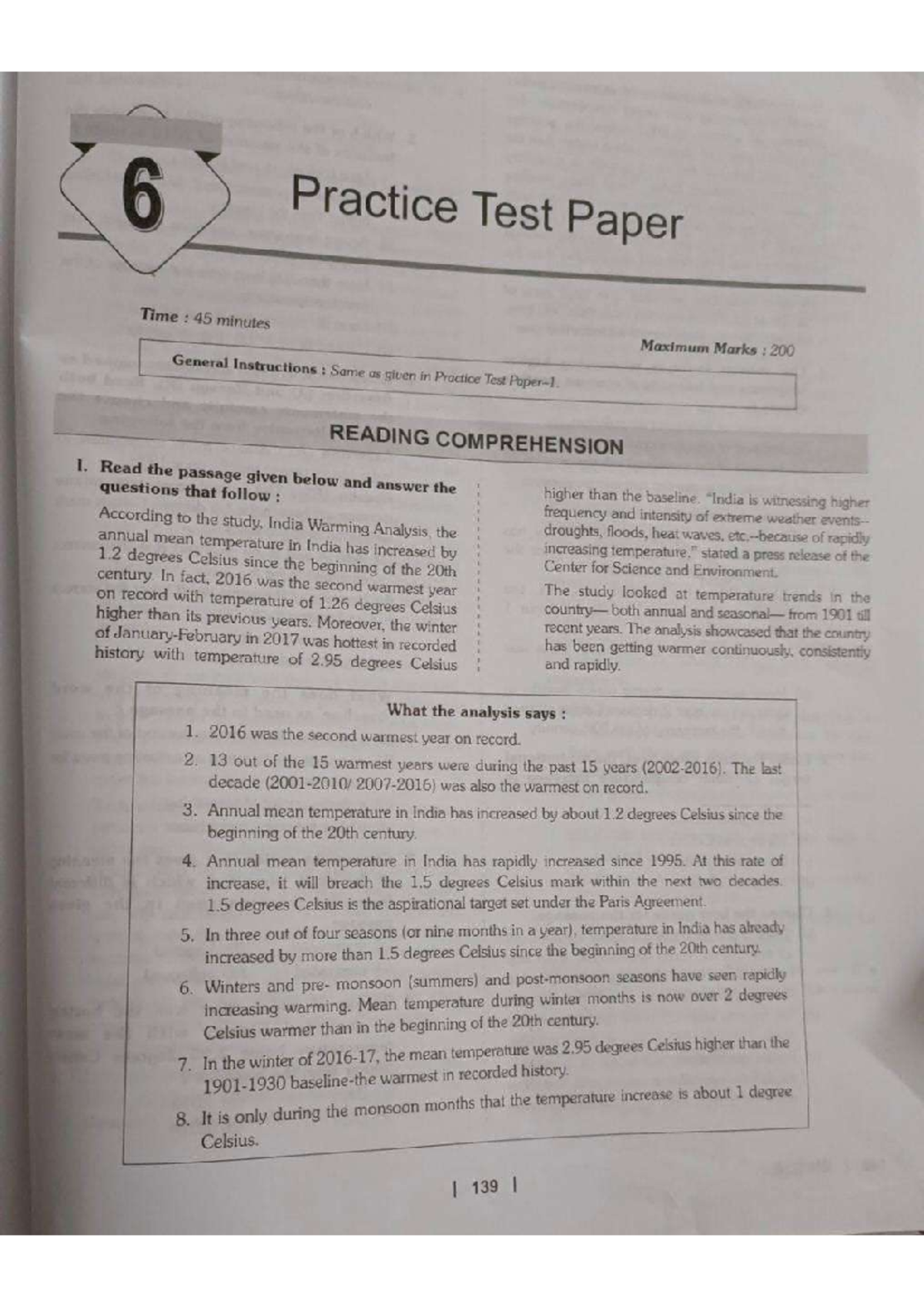 Practice Paper 6 English Studocu