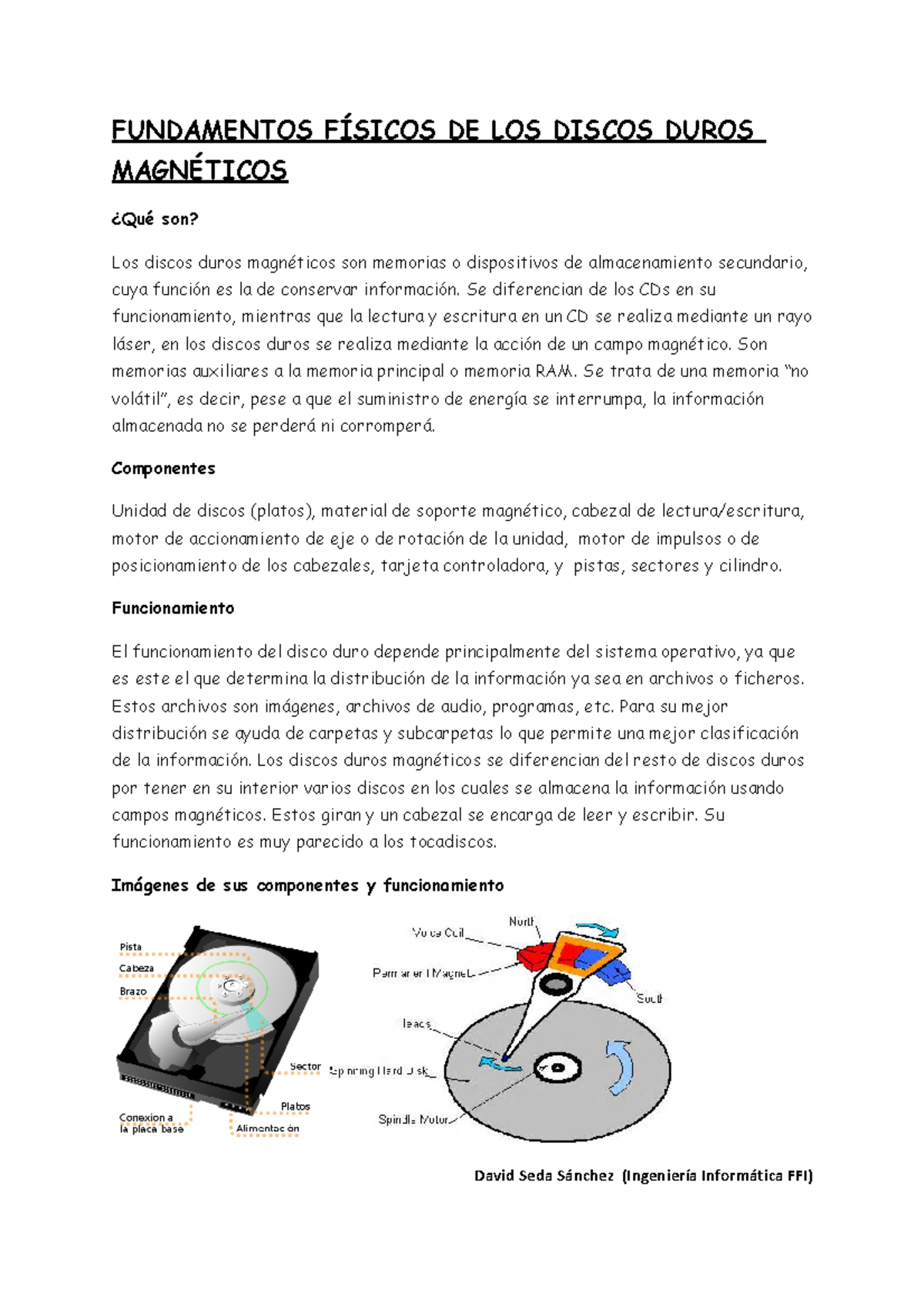 Fundamentos Físicos DE LOS Discos Duros Magnéticos FFI - FUNDAMENTOS ...