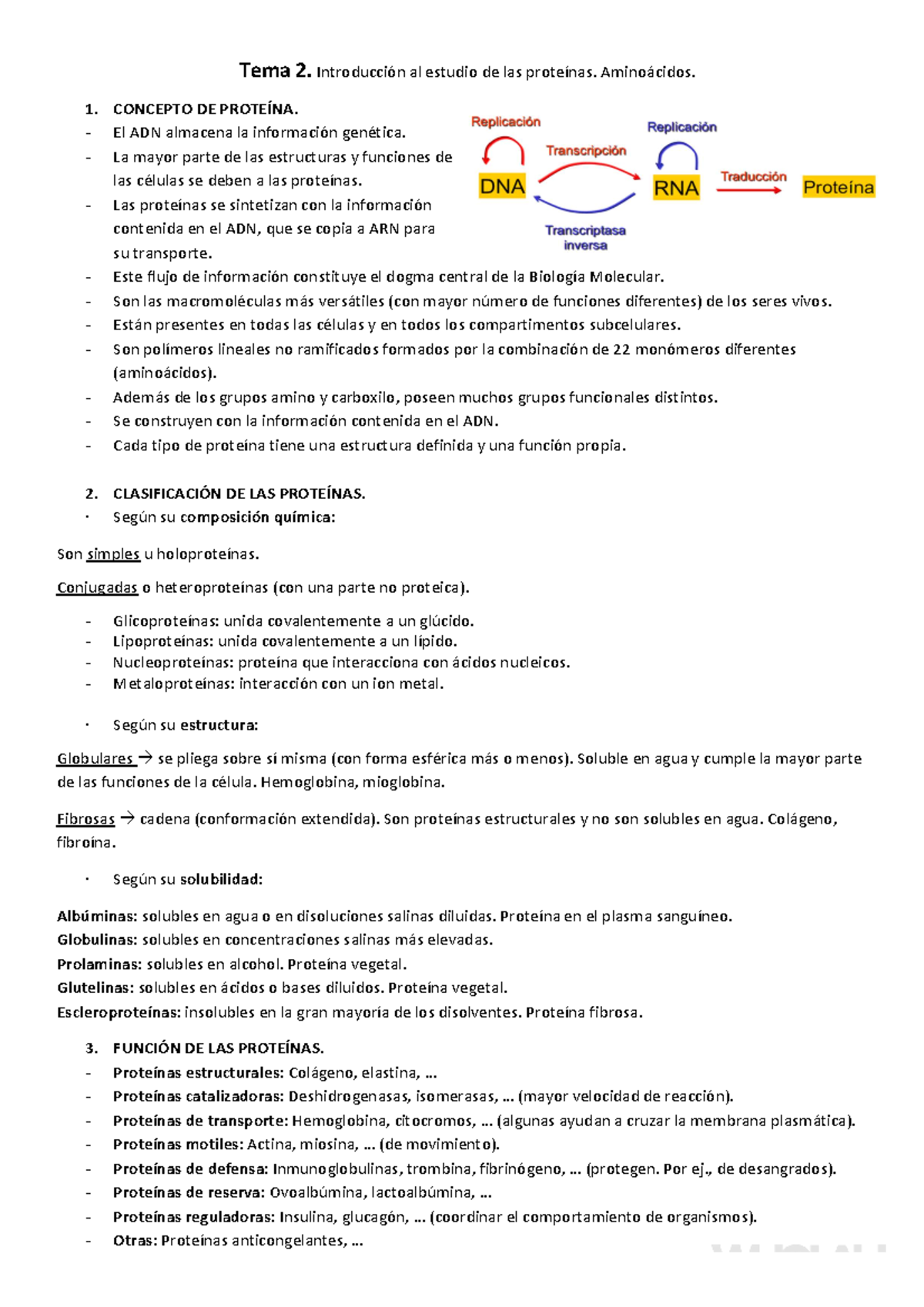 Tema 2 bioquímica I - Warning: TT: undefined function: 32 Warning: TT: undefined function: 32 ...