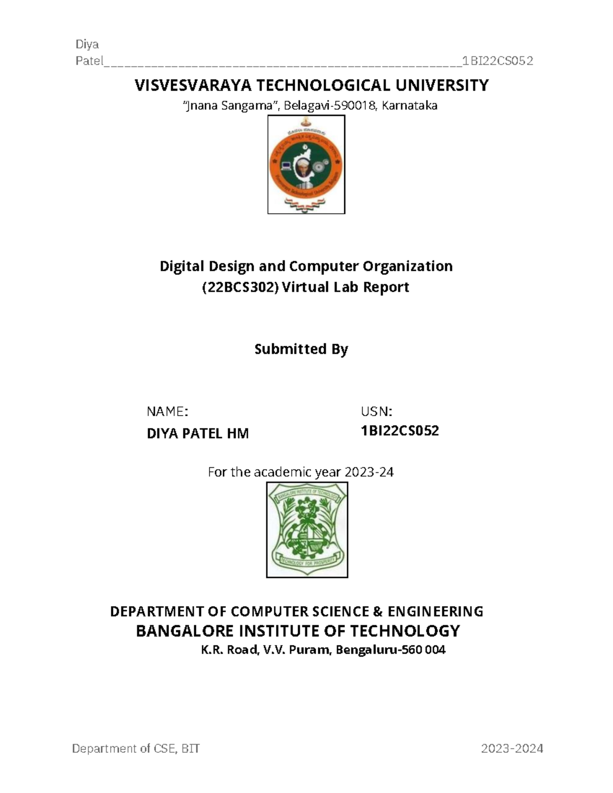DDCO A1-13 - Assignment on some project by teacher - - Studocu