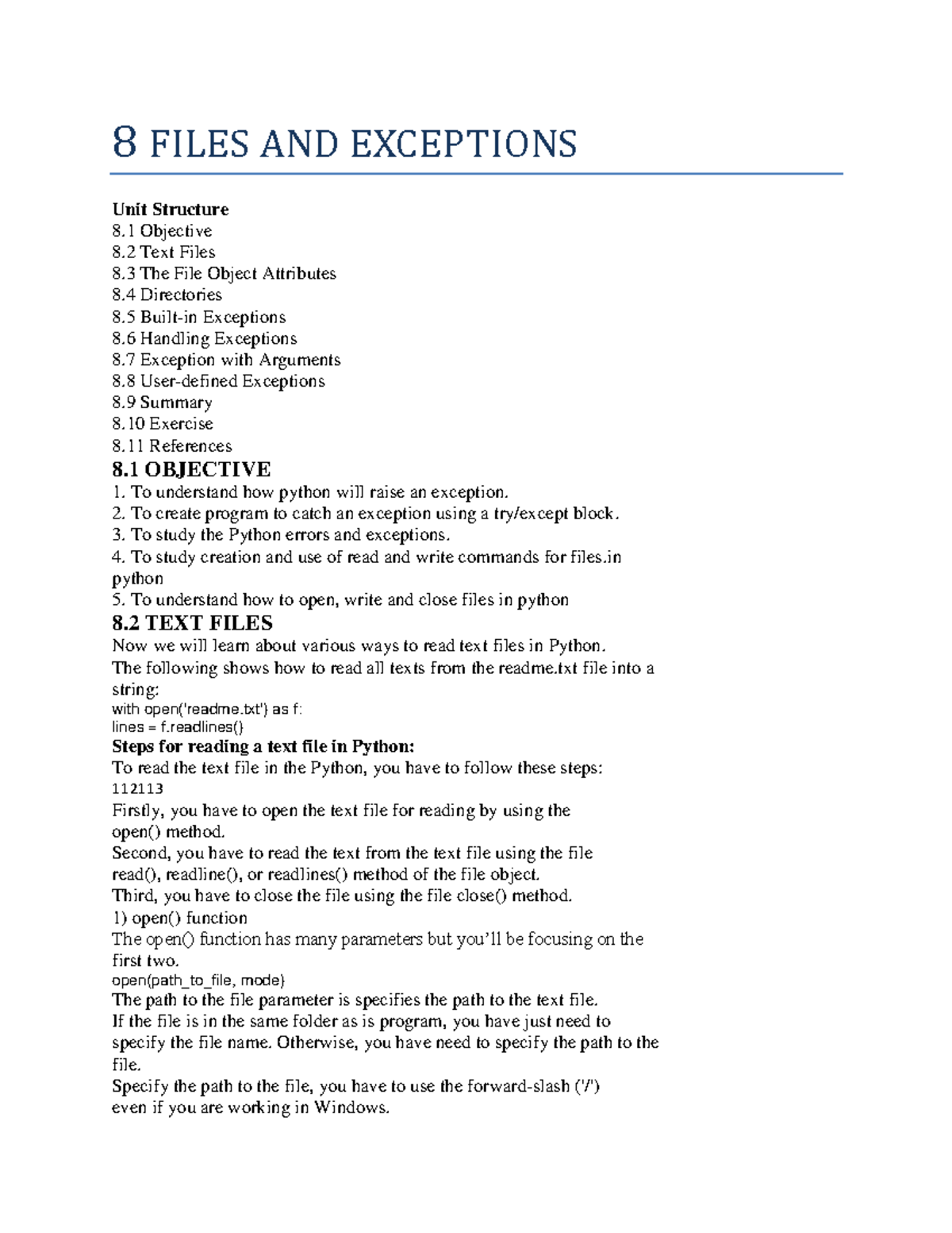 8 Files AND Exceptions - Hey friends! This thread contains quality ...