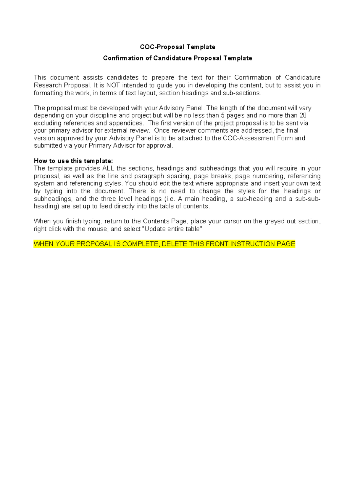 COC-Proposal-Template - COC-Proposal Template Confirmation of ...