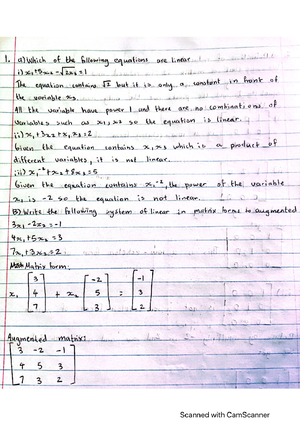 SMA101 Tutorial 1 - Charles Darwin University SMA 101 − Mathematics 1A Tutorial 1 Q Given that ...