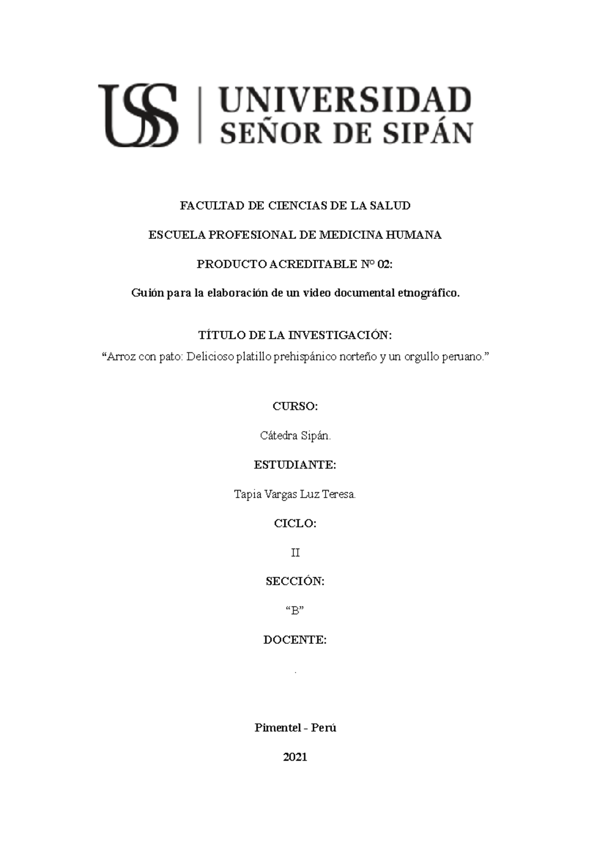 Alexandra lucero oblitas perez PF CS - FACULTAD DE CIENCIAS DE LA SALUD ...