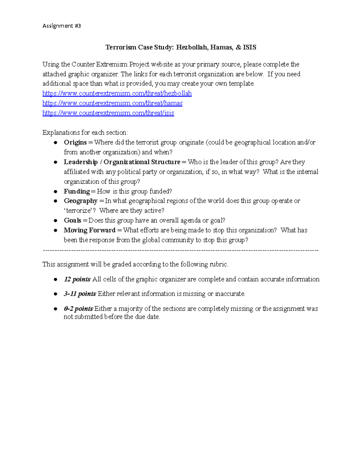 Terrorism Case Study - notes - Assignment # Terrorism Case Study ...