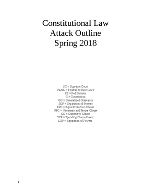Major CON Outline.docx copy - Constitutional Interpretation Bobbitt’s ...