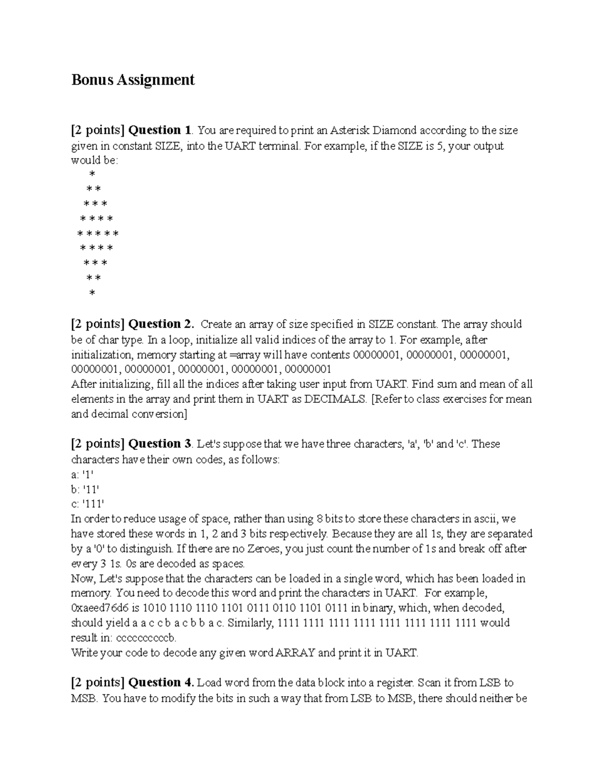 Bonus - xgdt - Bonus Assignment [2 points] Question 1. You are required ...