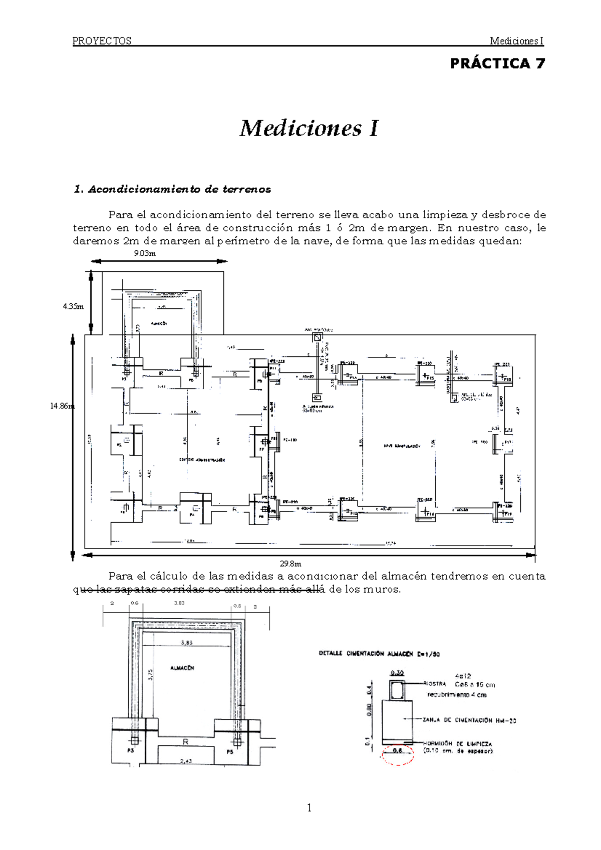 Practica 7 - Mediciones I - PROYECTOS Mediciones I PRÁCTICA 7 Mediciones I 1. Acondicionamiento ...