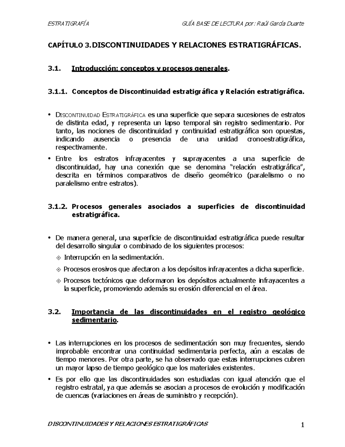3. Discontinuidades y Relaciones Estratigraficas - CAPÍTULO 3. DISCONTINUIDADES Y RELACIONES ...