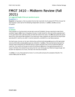 Chapter 3 Fall 2021 Student - Financial Statement Analysis (“FSA ...