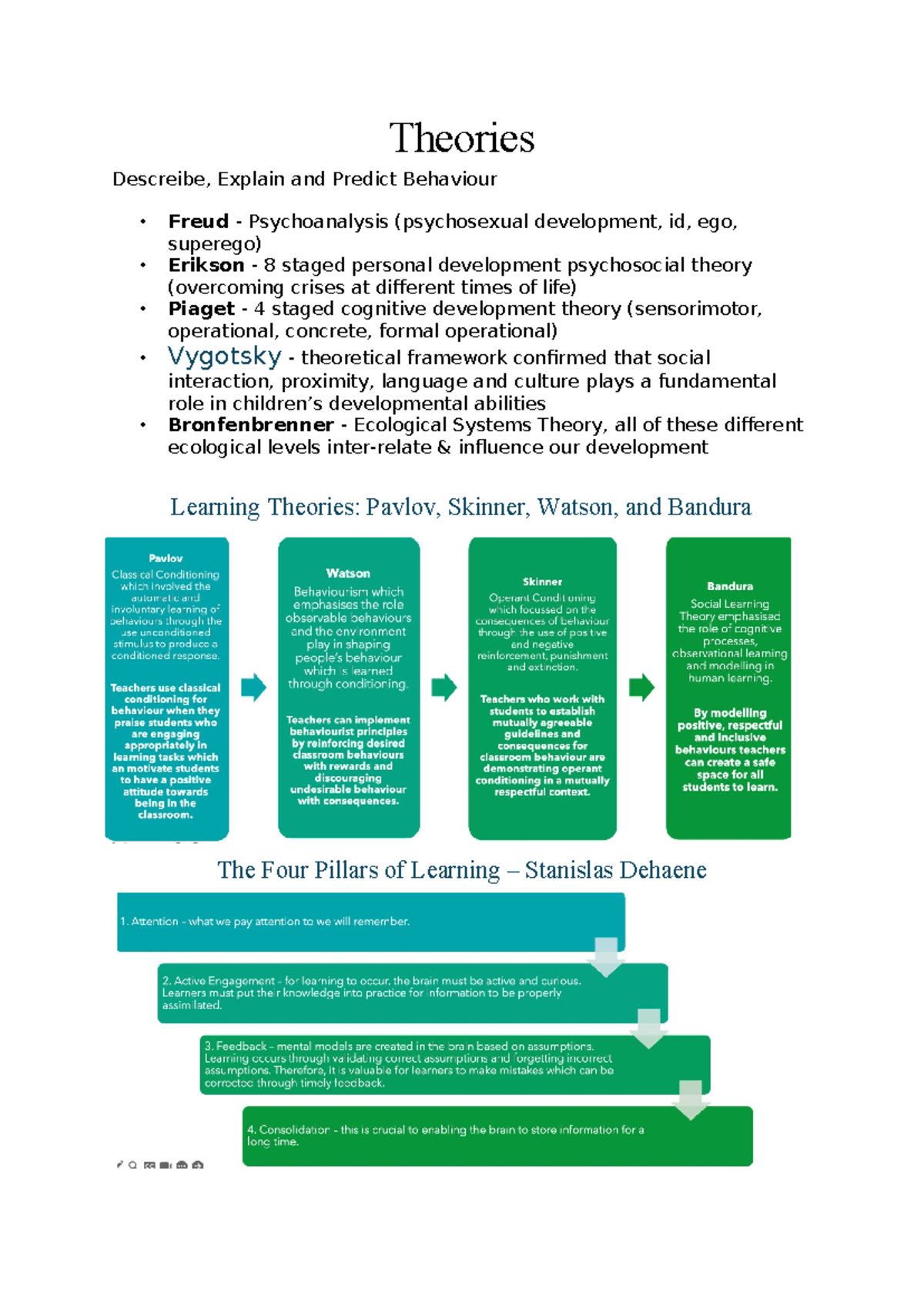 theories of development - Theories Descreibe, Explain and Predict ...
