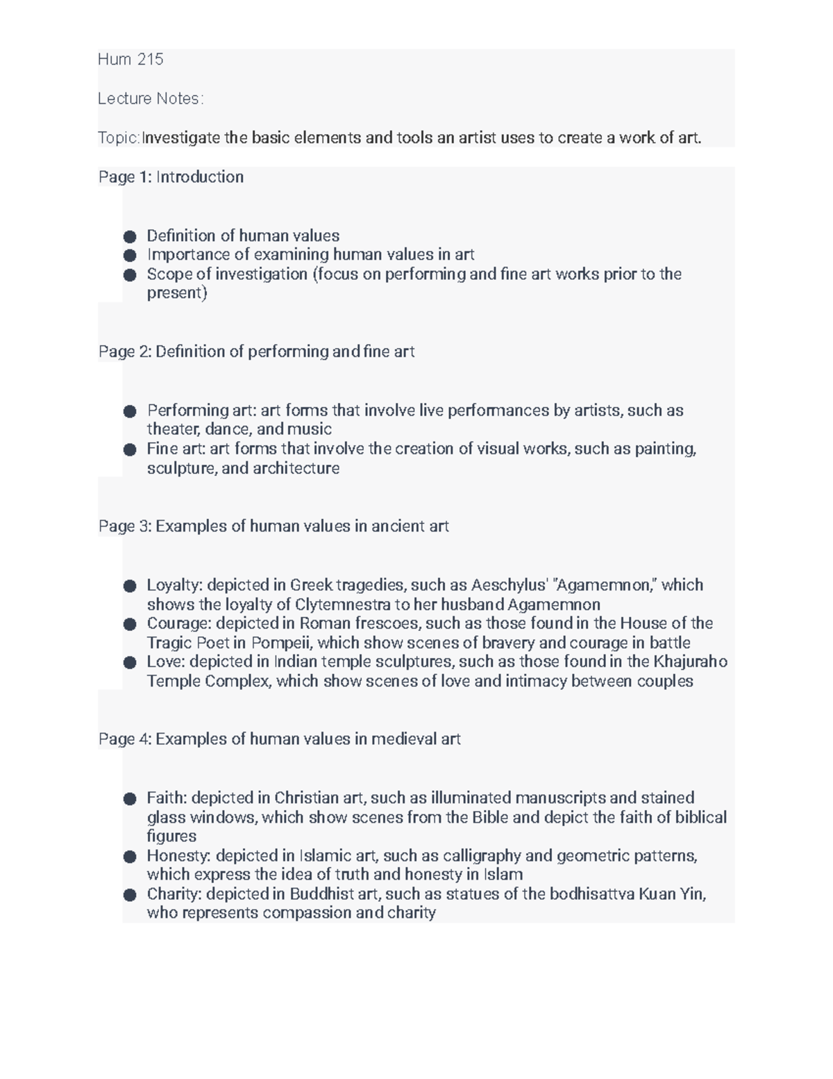 Hum 215 (2 pt 2 - Schoolcraft- Investigate the basic elements and tools ...