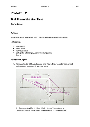 Protokoll 3 Lichtwellenlänge und Gitterkonstante - Physik LK Protokoll ...