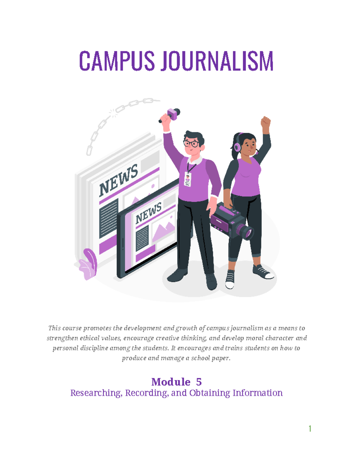 Module 5. Researching, Recording, and Obtaining Information - CAMPUS ...