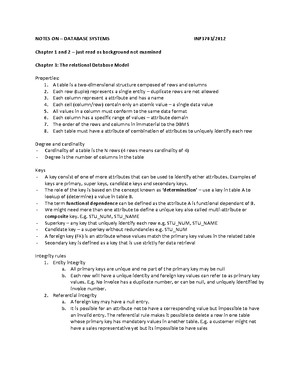 Chapter 10 - Database Development Process - CHAPTER 10 Database Development Process IN THIS ...