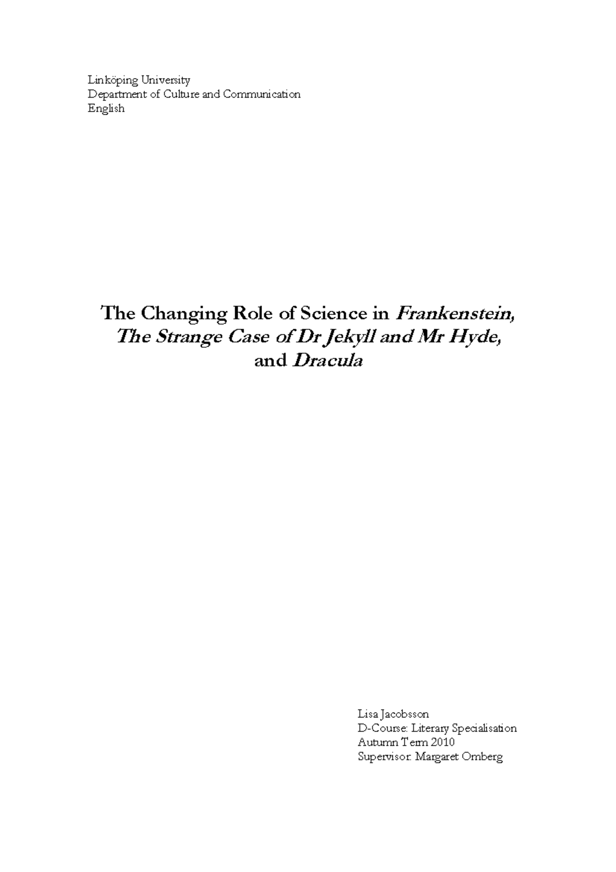 Fulltext 01 - Linköping University Department of Culture and ...