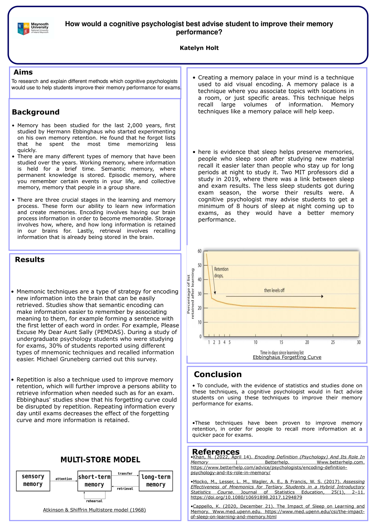 PS151 Poster - How would a cognitive psychologist best advise student ...