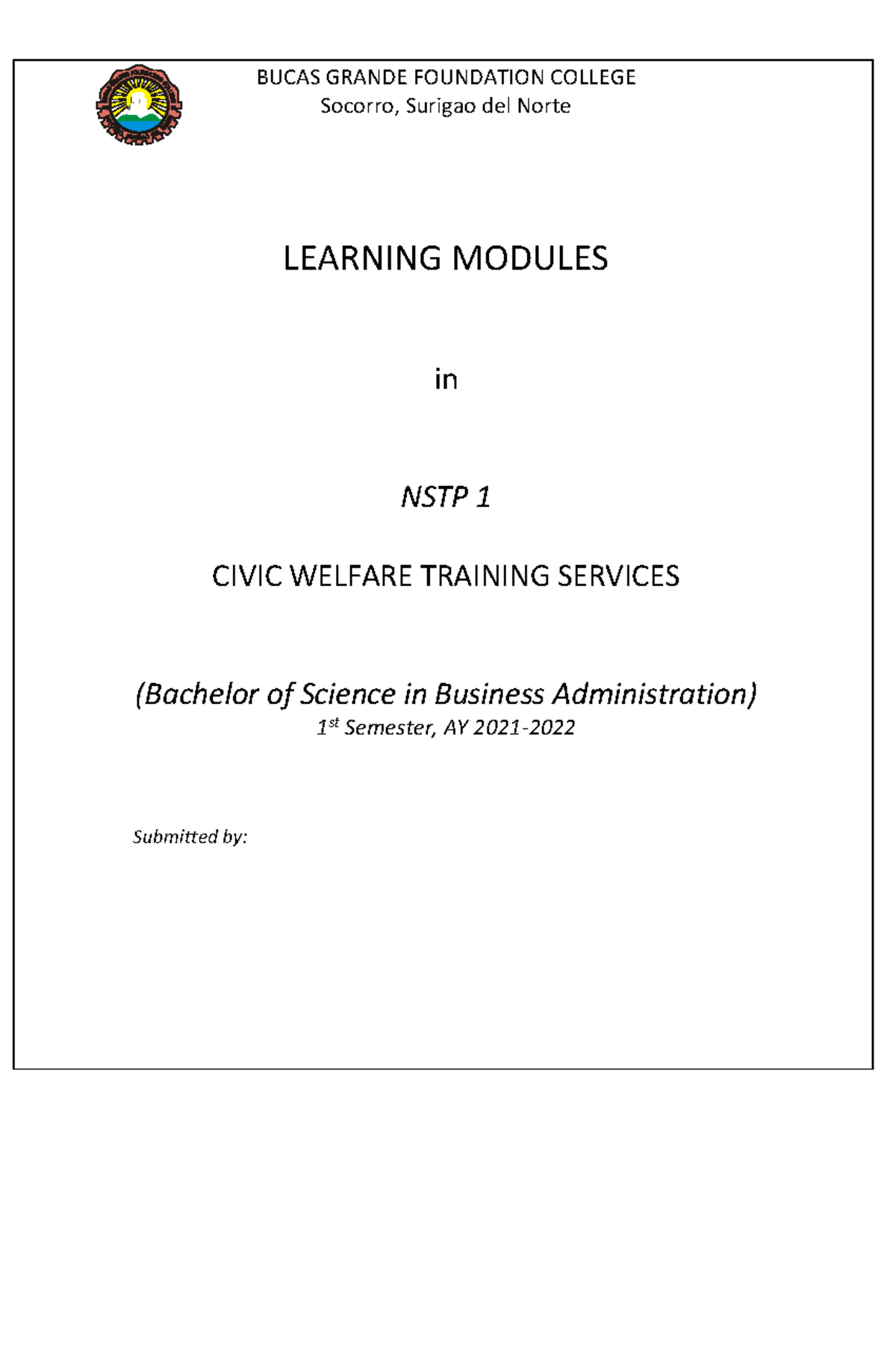 NSTP Learning Module 5 Understanding Drug Education - National Service ...