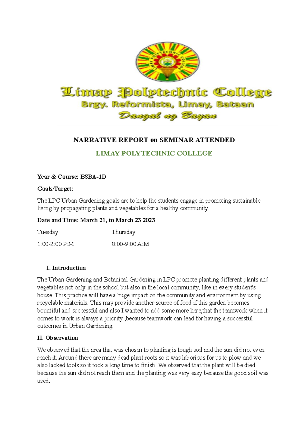 Narrative- Report-on- Seminar- Attended- finale - NARRATIVE REPORT on ...