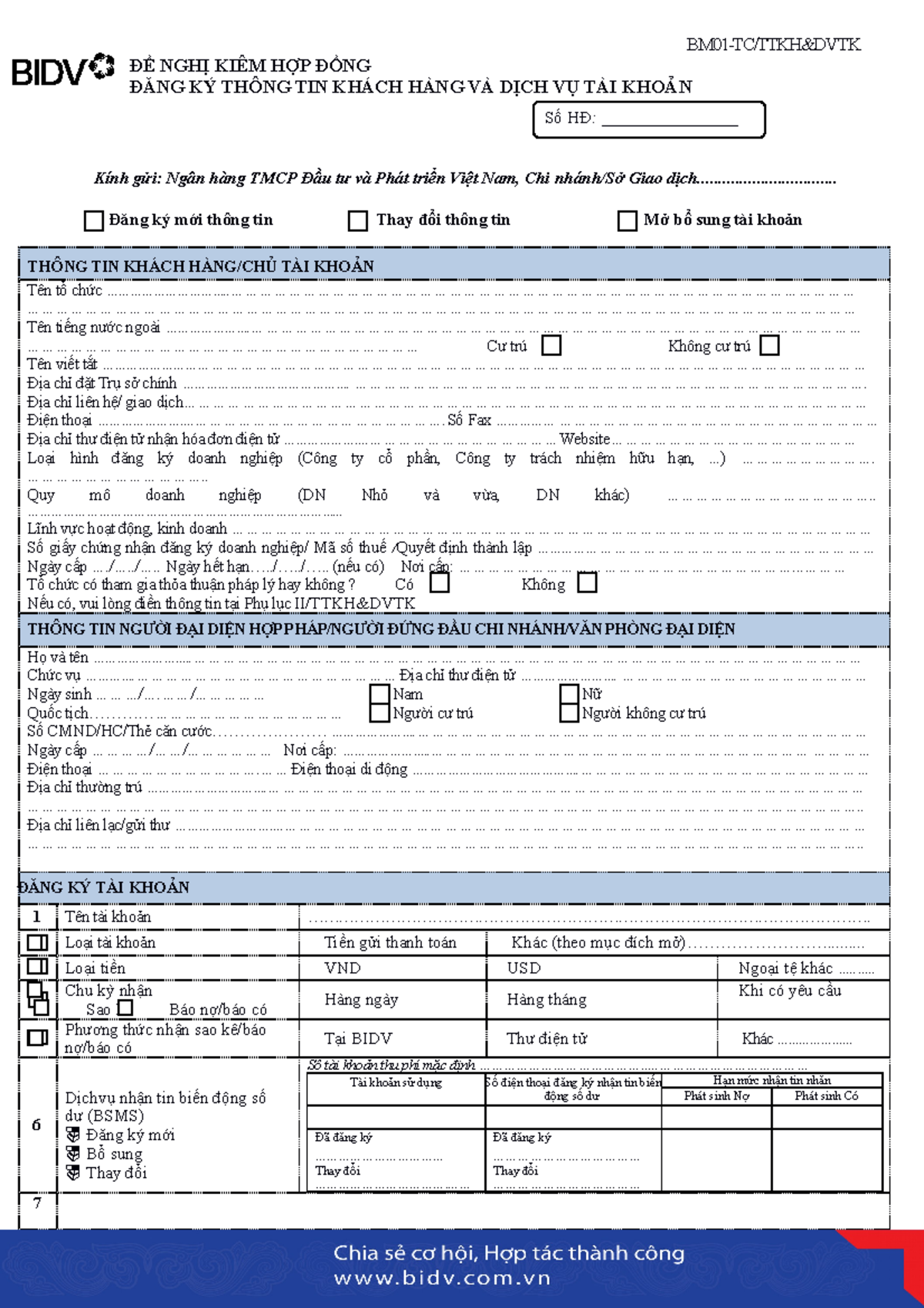 BM01TC De nghi kiem HD Tieng Viet - BM01-TC/TTKH&DVTK ĐỀ NGHỊ KIÊM HỢP ĐỒNG ĐĂNG KÝ THÔNG TIN ...