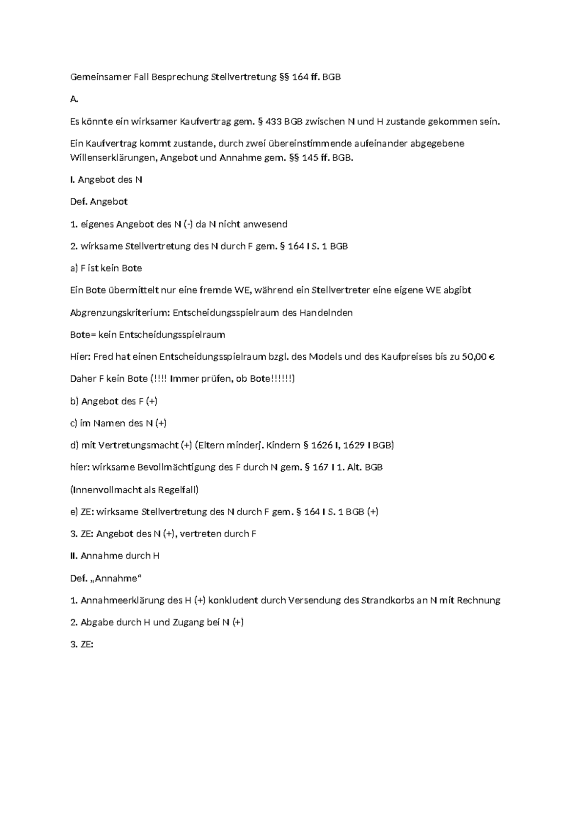 Beispiel Fall Stellvertretung - Gemeinsamer Fall Besprechung ...