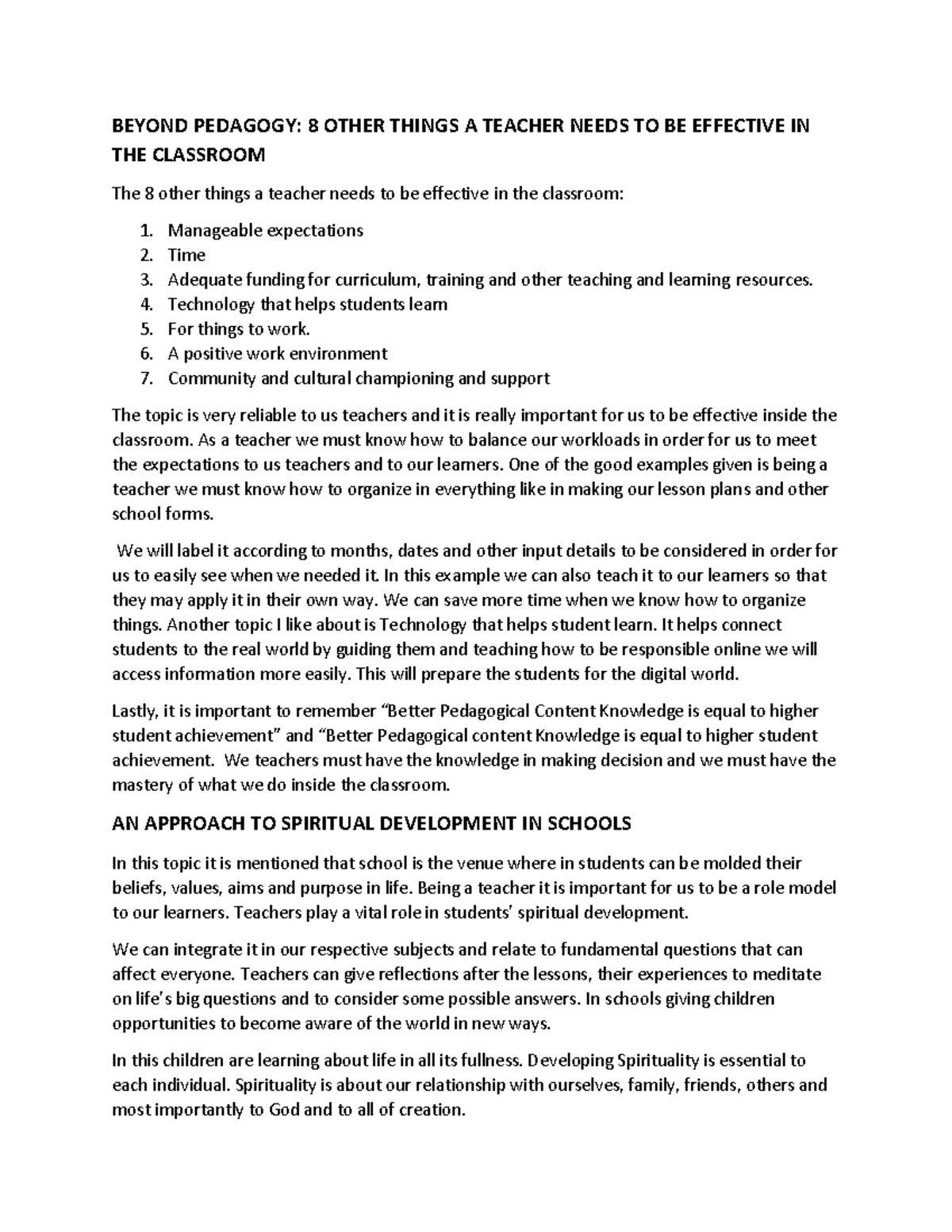 Inbound 6556282657914955911 - BEYOND PEDAGOGY: 8 OTHER THINGS A TEACHER ...