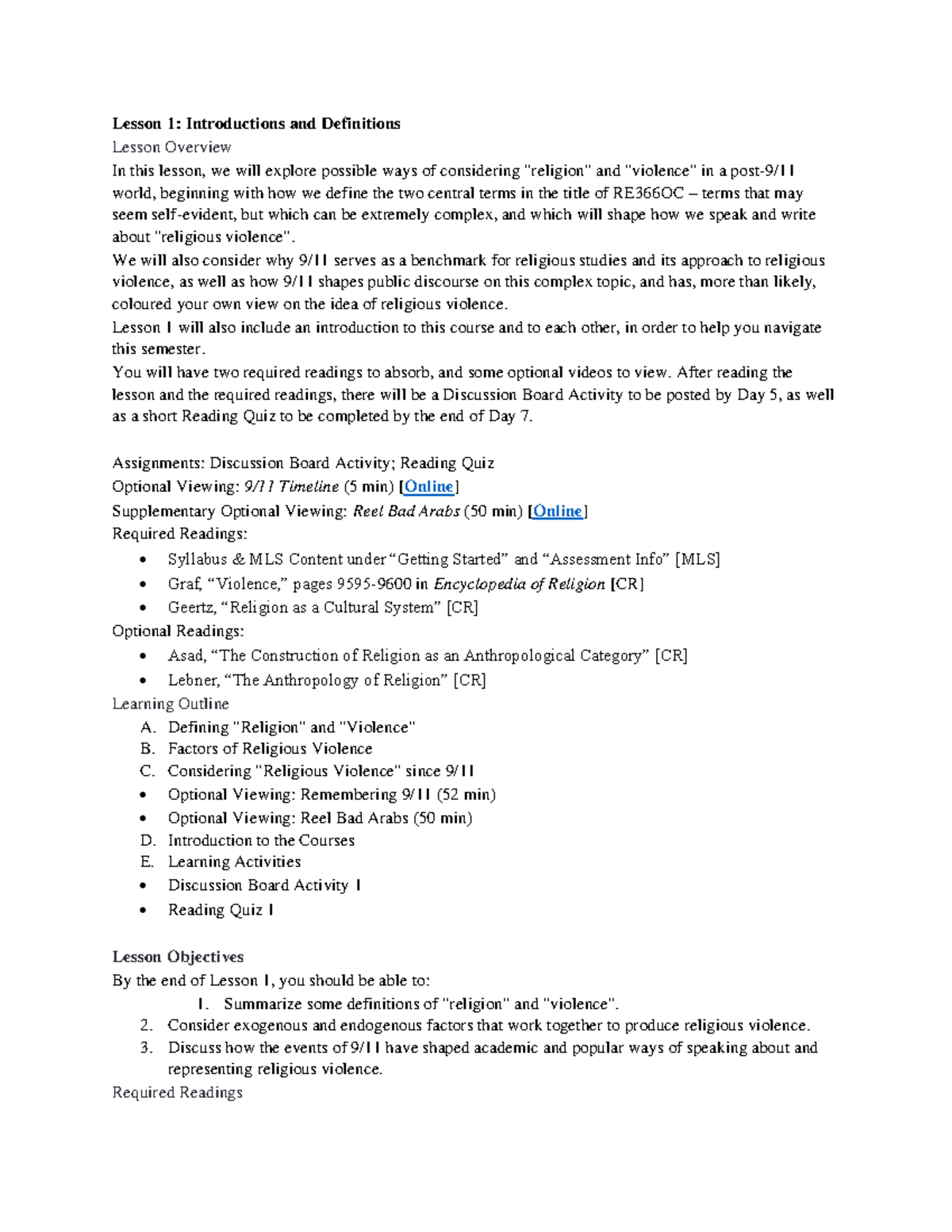 Lesson 1 Introductions and Definitions - Lesson 1: Introductions and ...