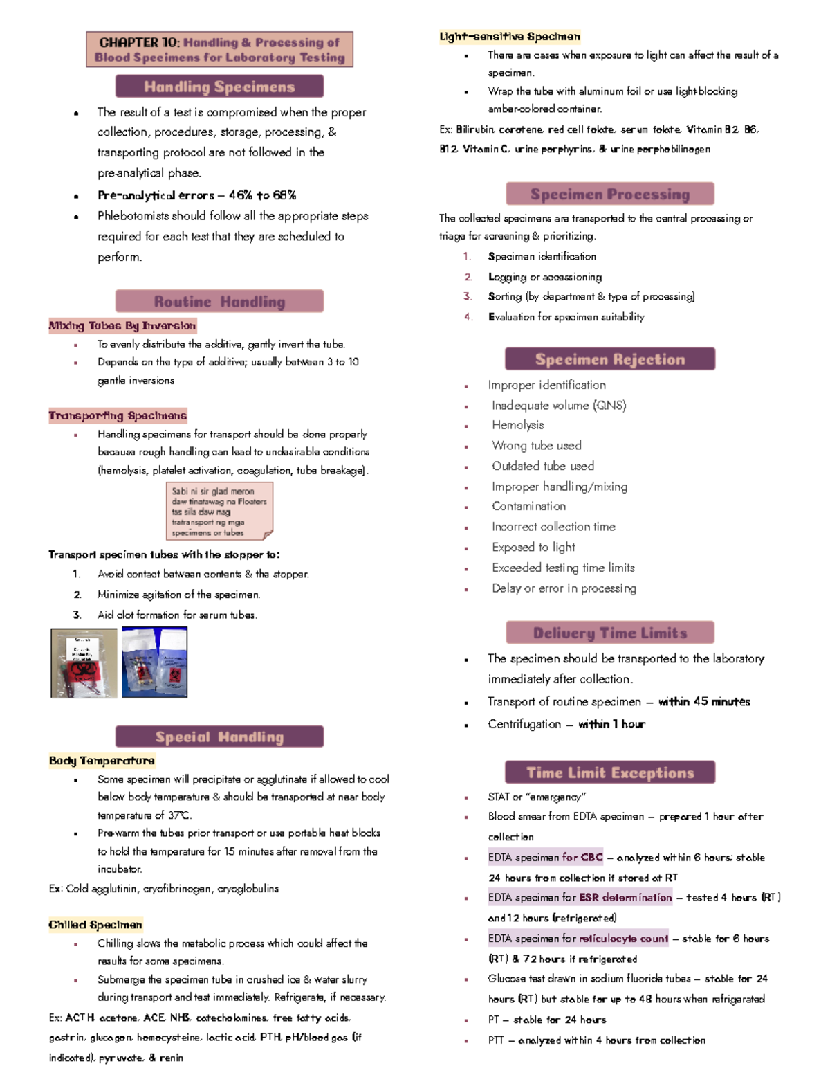 Medlab chapter 10-11 Midterms - The result of a test is compromised ...