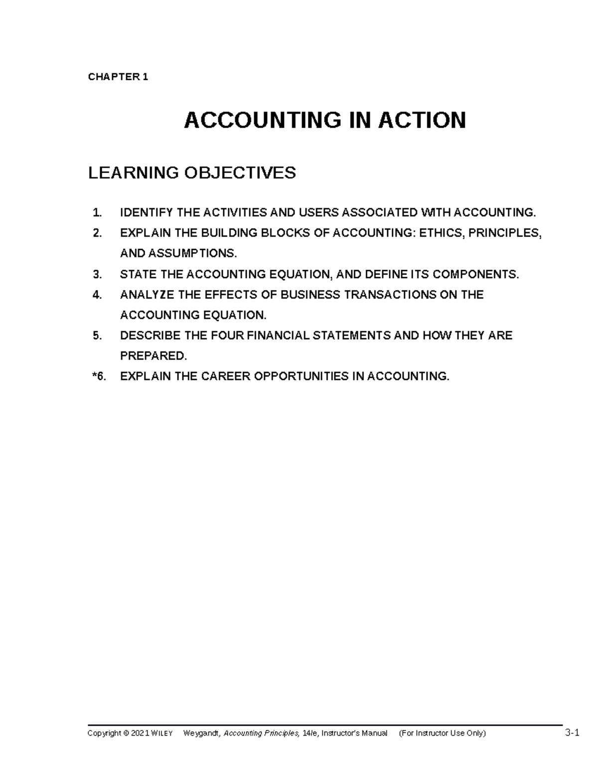 Chapter 1 - Key Terms - CHAPTER 1 ACCOUNTING IN ACTION LEARNING ...