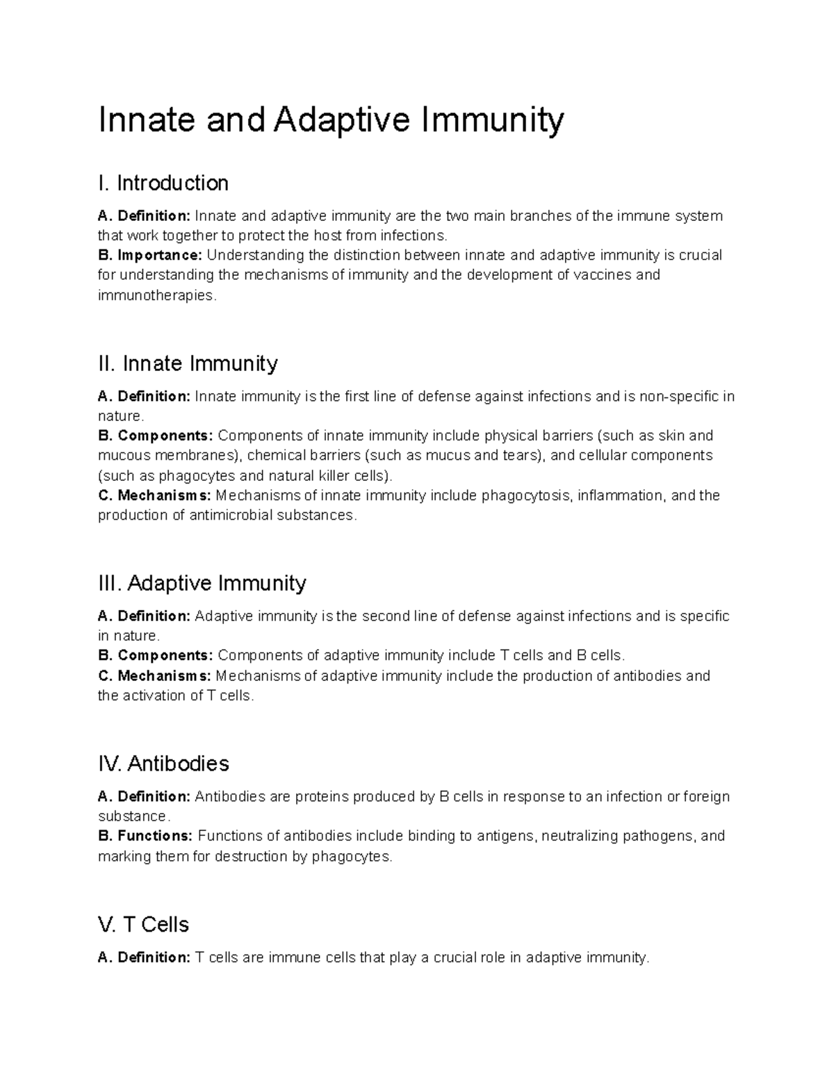 Microbiology (BIO-2010 ) Lecture 37 - Innate and Adaptive Immunity ...