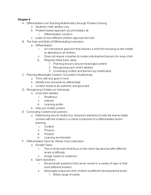 Chapter 3 Outline - Chapter 3 Outline A. Observations a. While ...