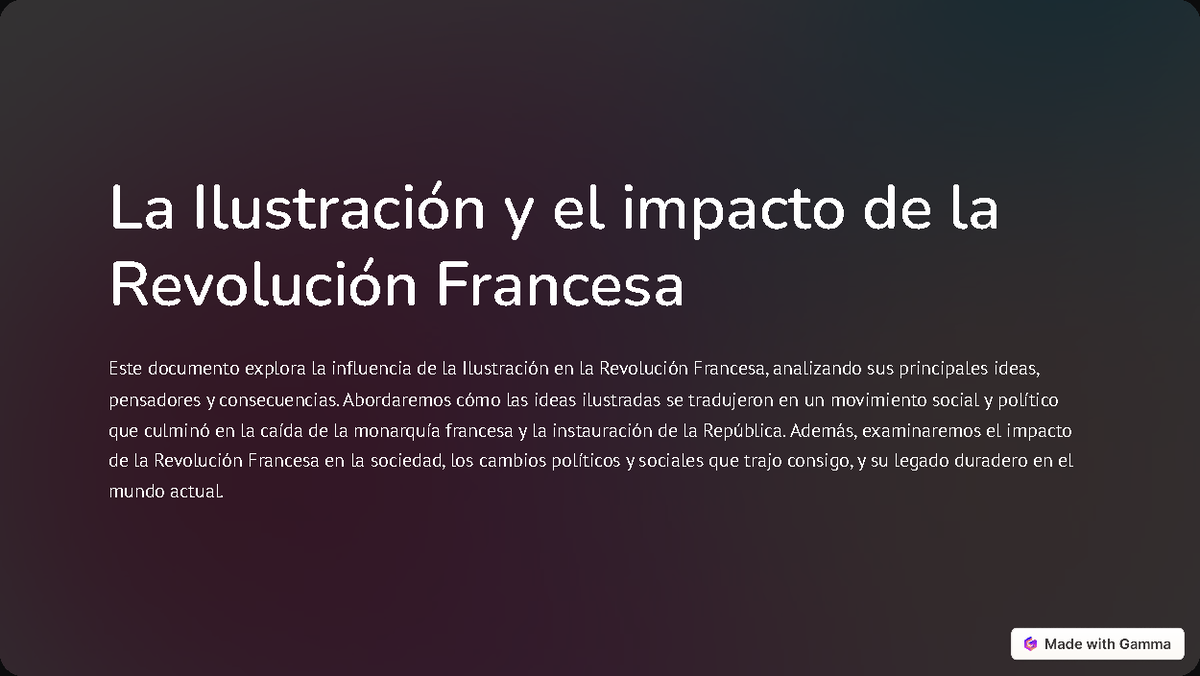 La Ilustracion y el impacto de la Revolucion Francesa - La Ilustración y el impacto de la ...