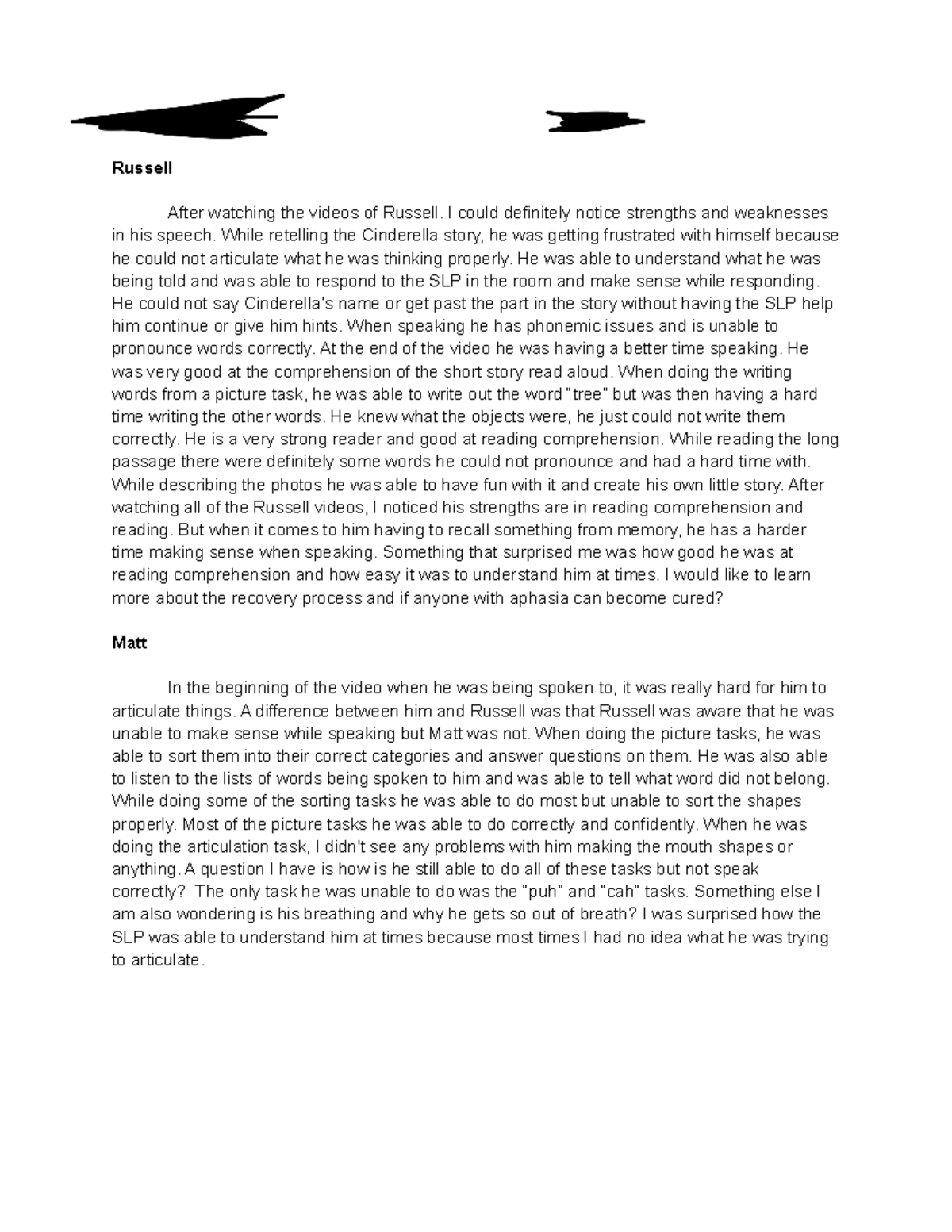 Russell and Matt Simucase - Isabella Adipietro 2/22/ Russell After ...