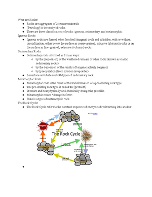 Rock Cycle Gizmo - Name: Date: Student Exploration: Rock Cycle ...
