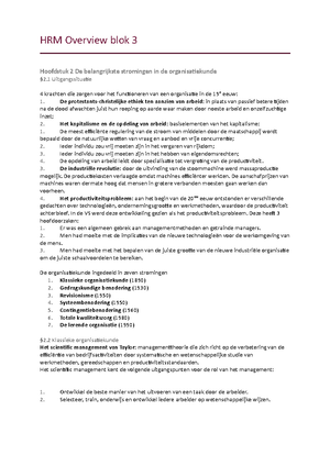 HRM OP4 Samenvatting - Michigan model(Fombrun 1984) hard approach ...