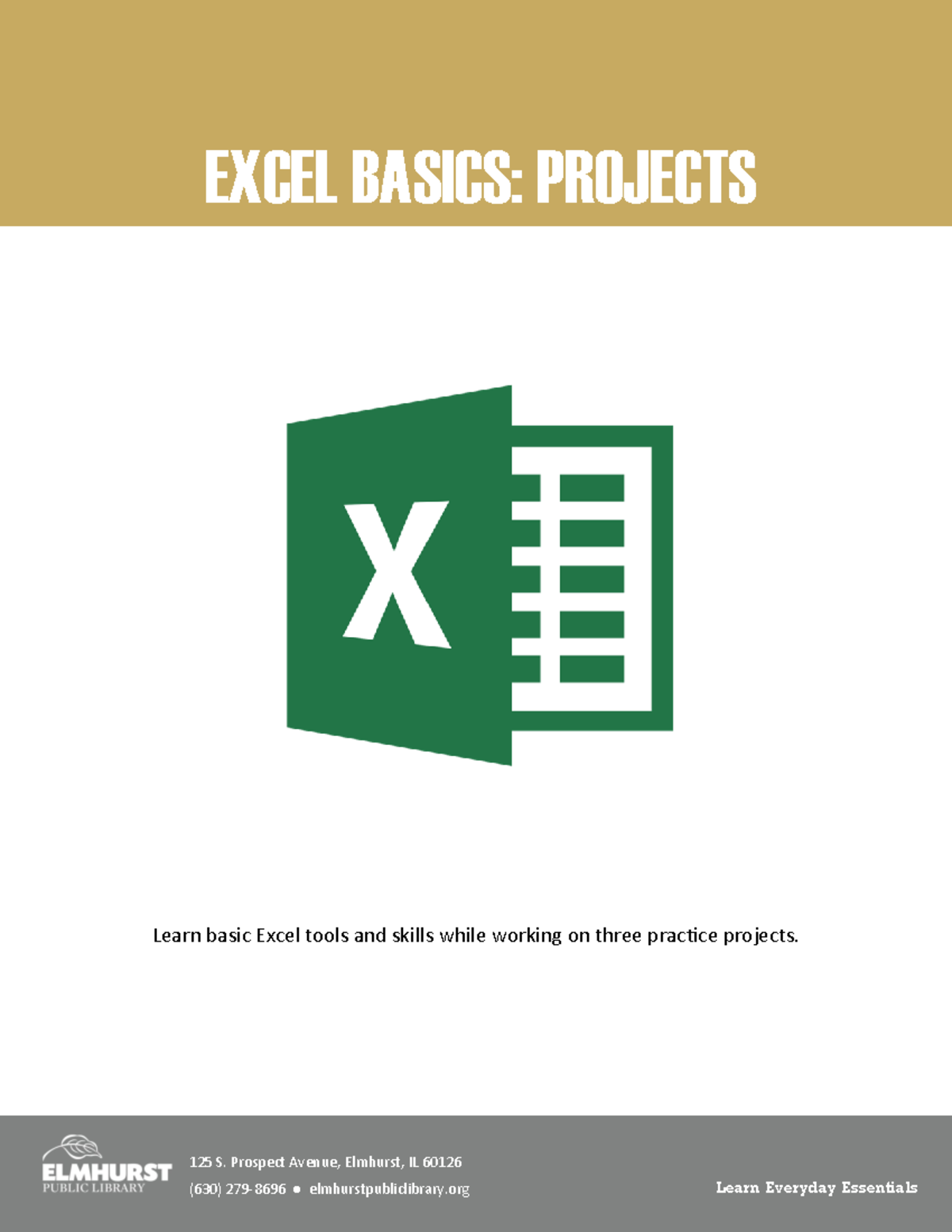 Excel Basics Projects Handout 030617 VH - EXCEL BASICS: PROJECTS Learn ...