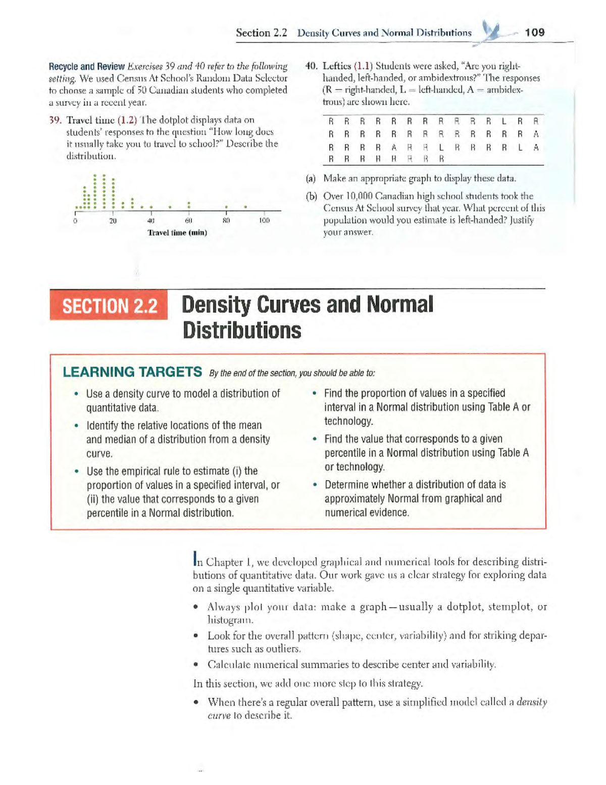 Chapter 2 - Stats - Section 2 Density Curves and Normal Distributions ...