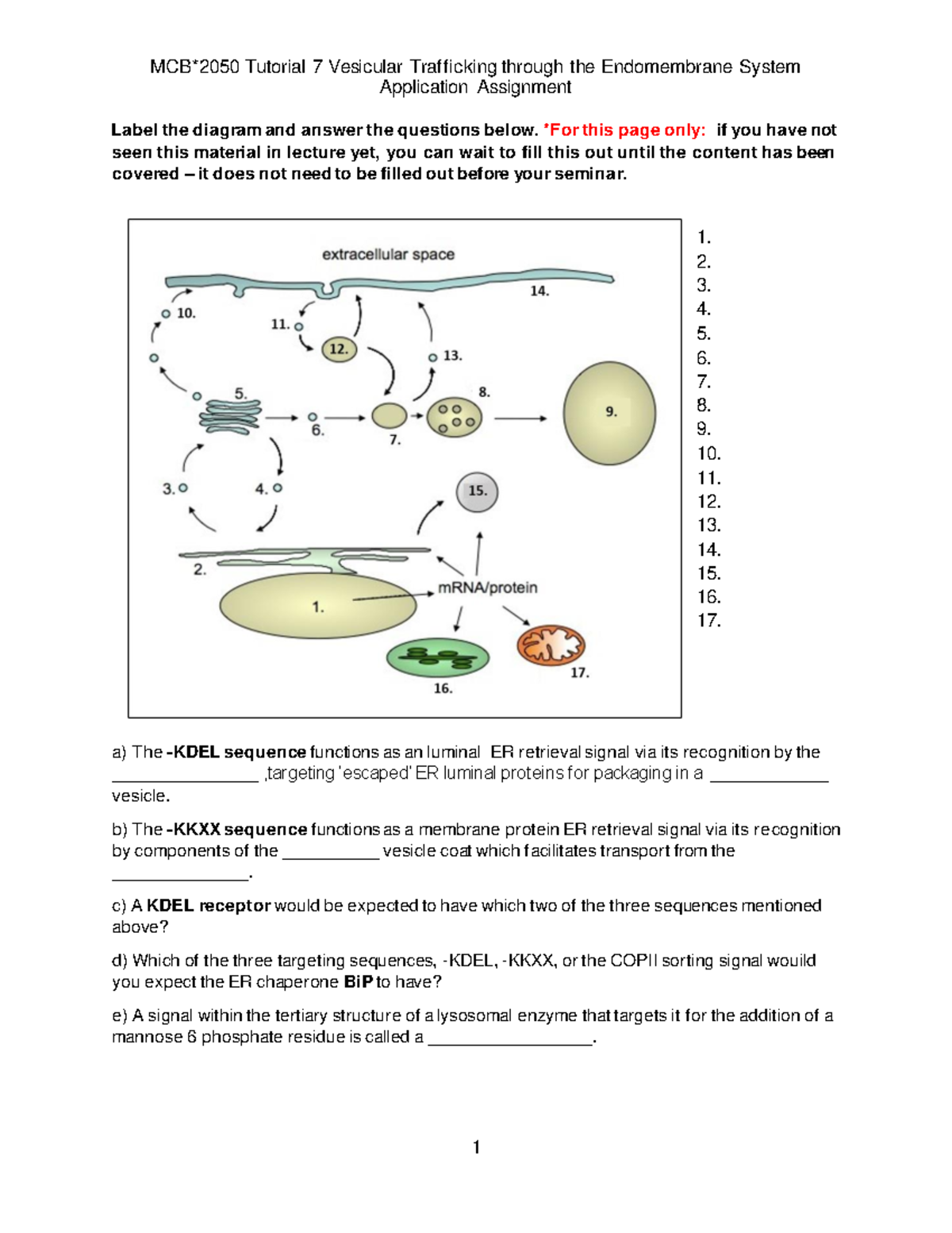 Tutorial 7 Seminar Assignment V2 - PDF - Application Assignment *Label ...