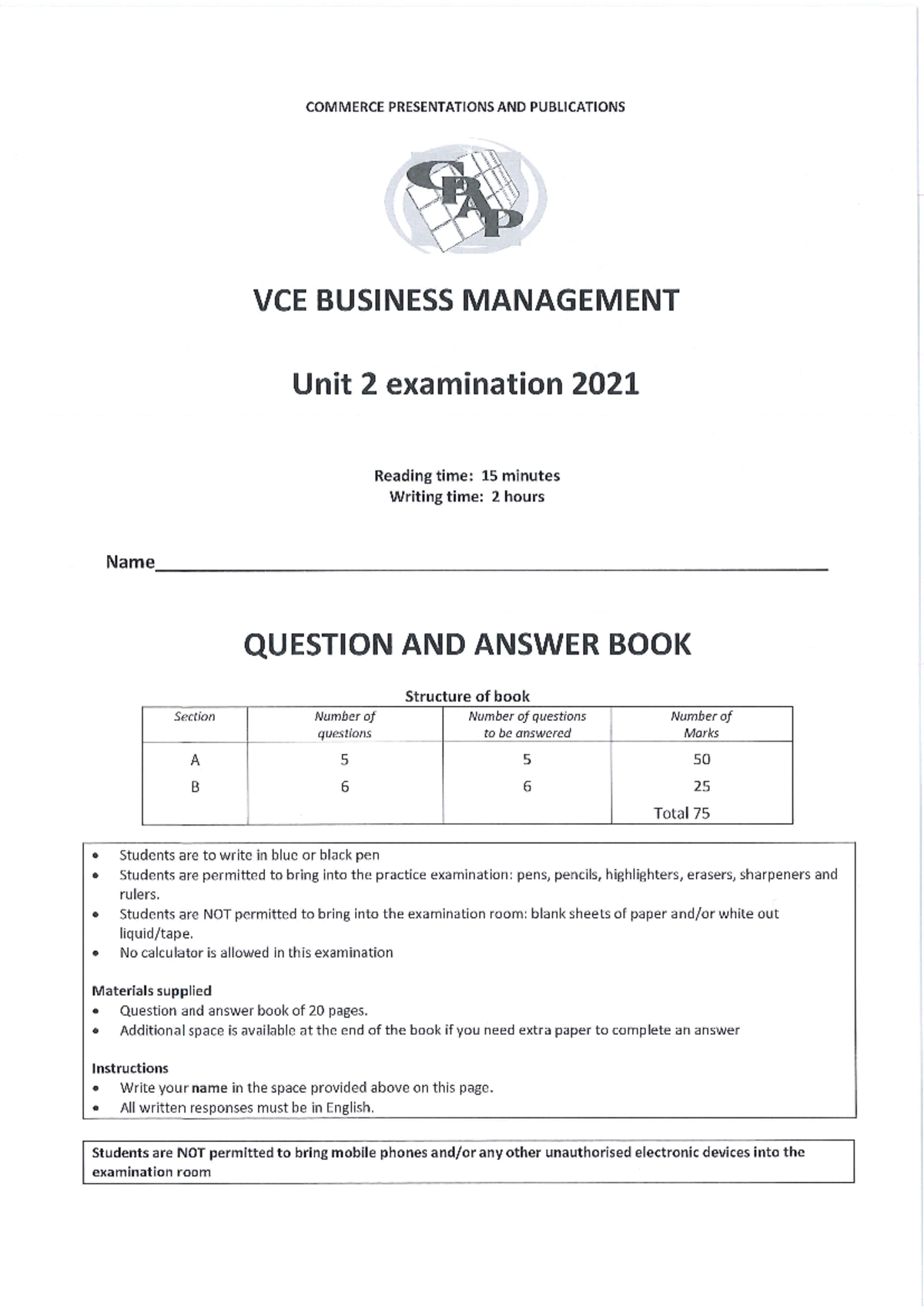 Busman - COMMERCE PRESENTATIONS AND PUBLICATIONS VCE BUSINESS ...