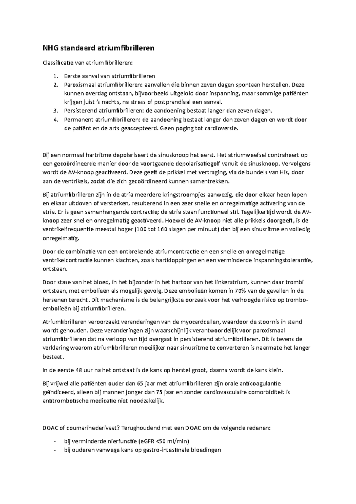 NHG standaard atriumfibrilleren - NHG standaard atriumfibrilleren ...