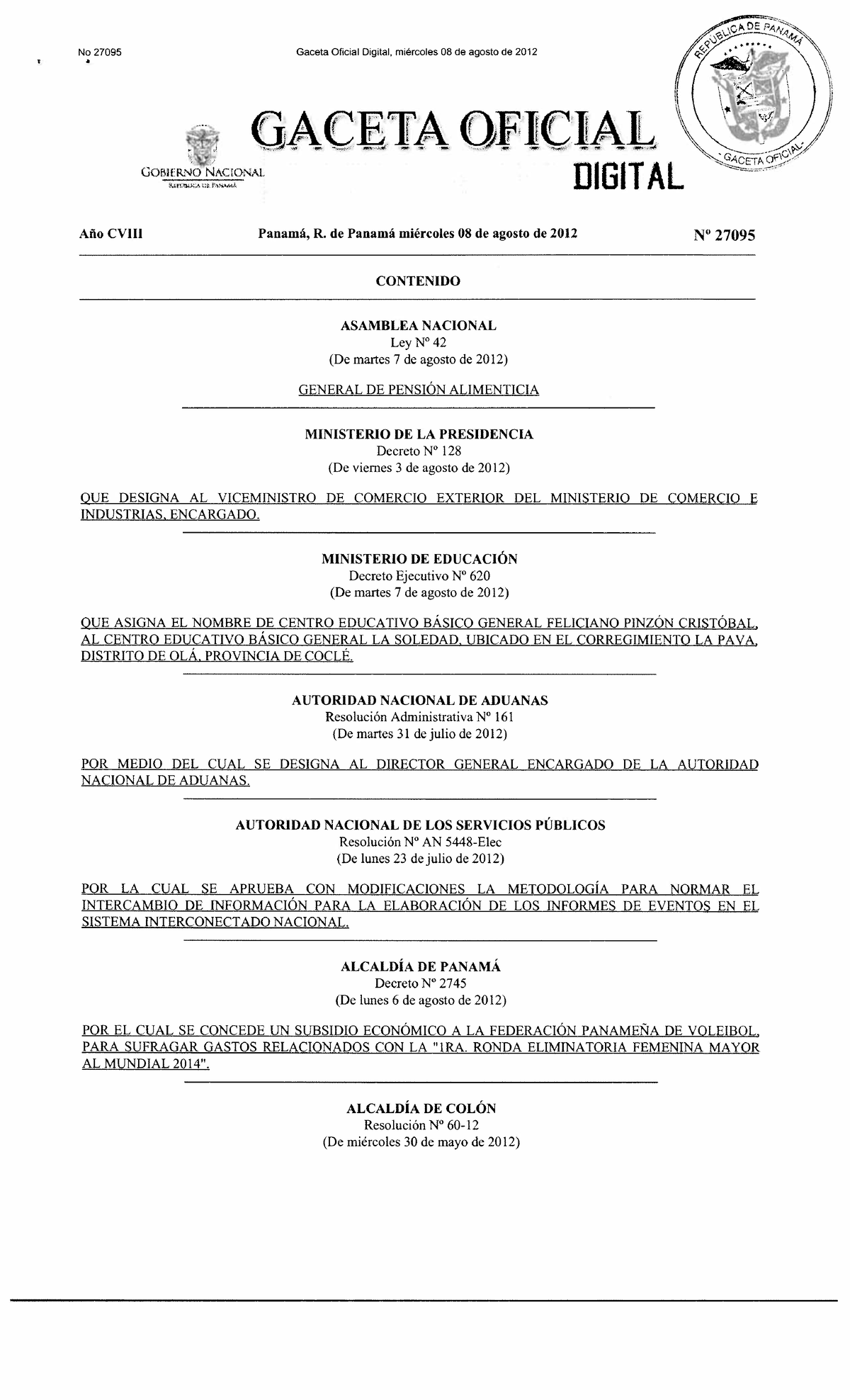 Ley 42 de 2012 - Ley 42 - Derecho - Studocu