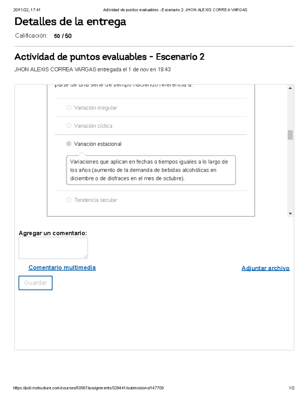 Actividad de puntos evaluables - Escenario 2 - - Studocu