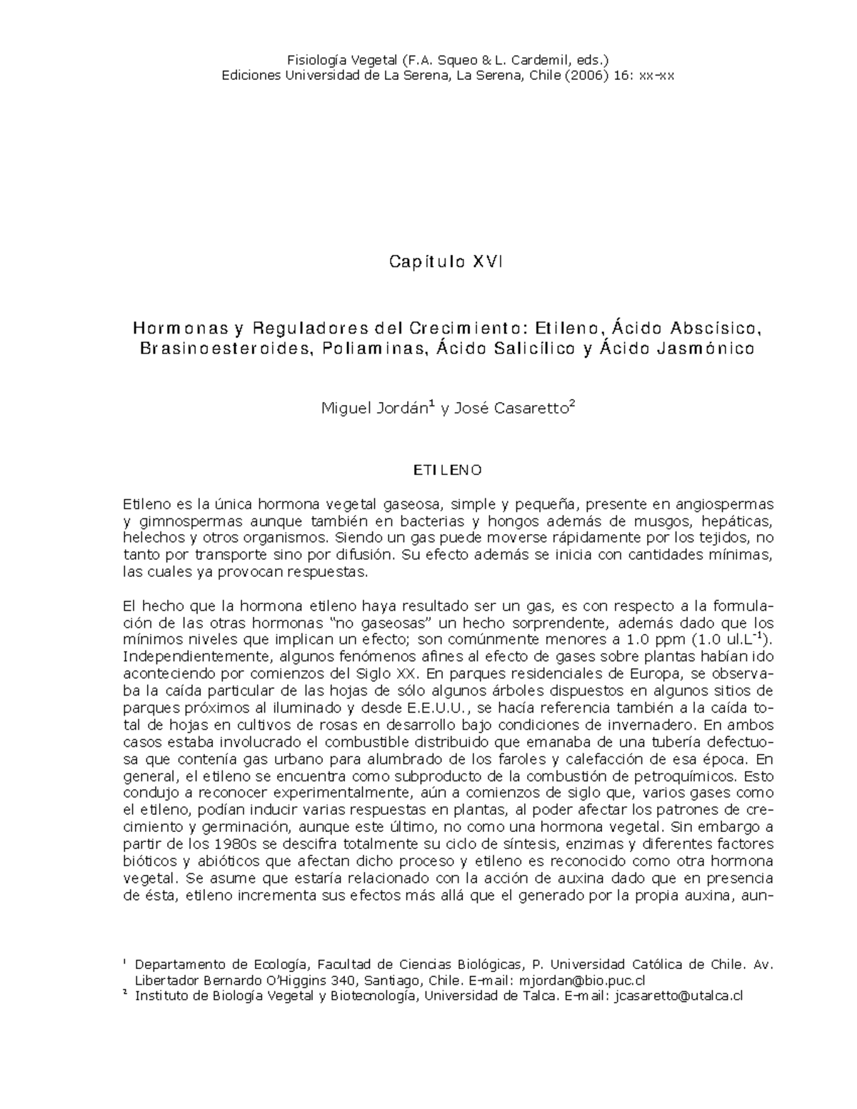 Etileno,aba,jasmonico,brasino - v280806 FisiologÌa Vegetal (F. Squeo ...