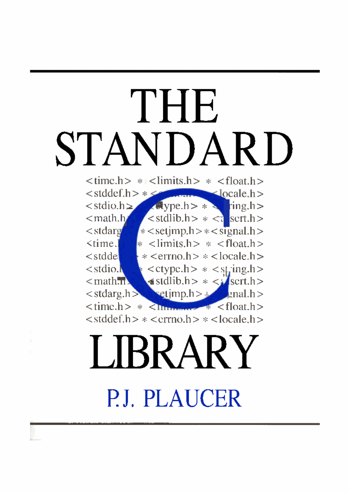 The Standard C Library (P. J. Plauger) (z-lib - THE STAN DARD * ring ...