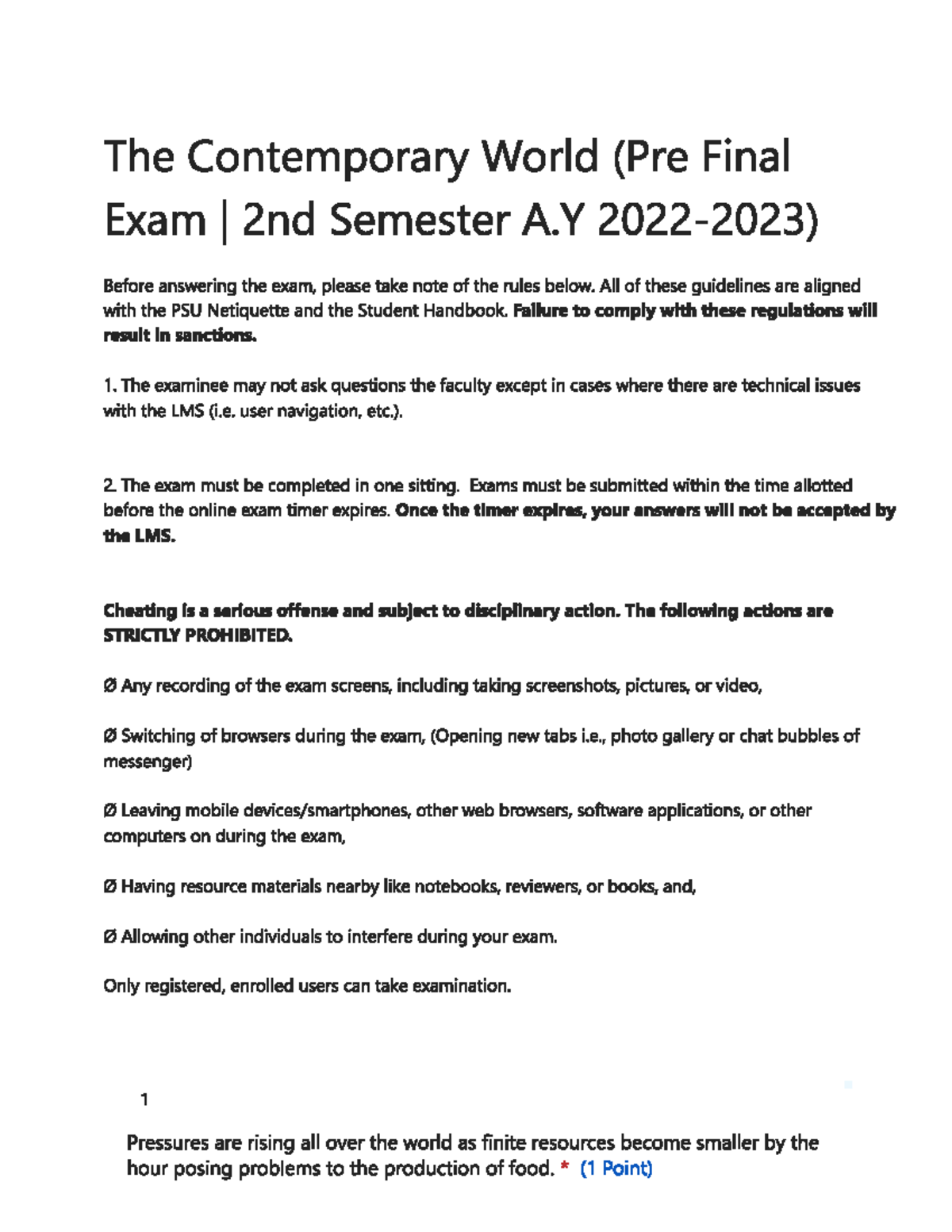 TCW Pre Final Exam - Random notes - Nursing - Studocu