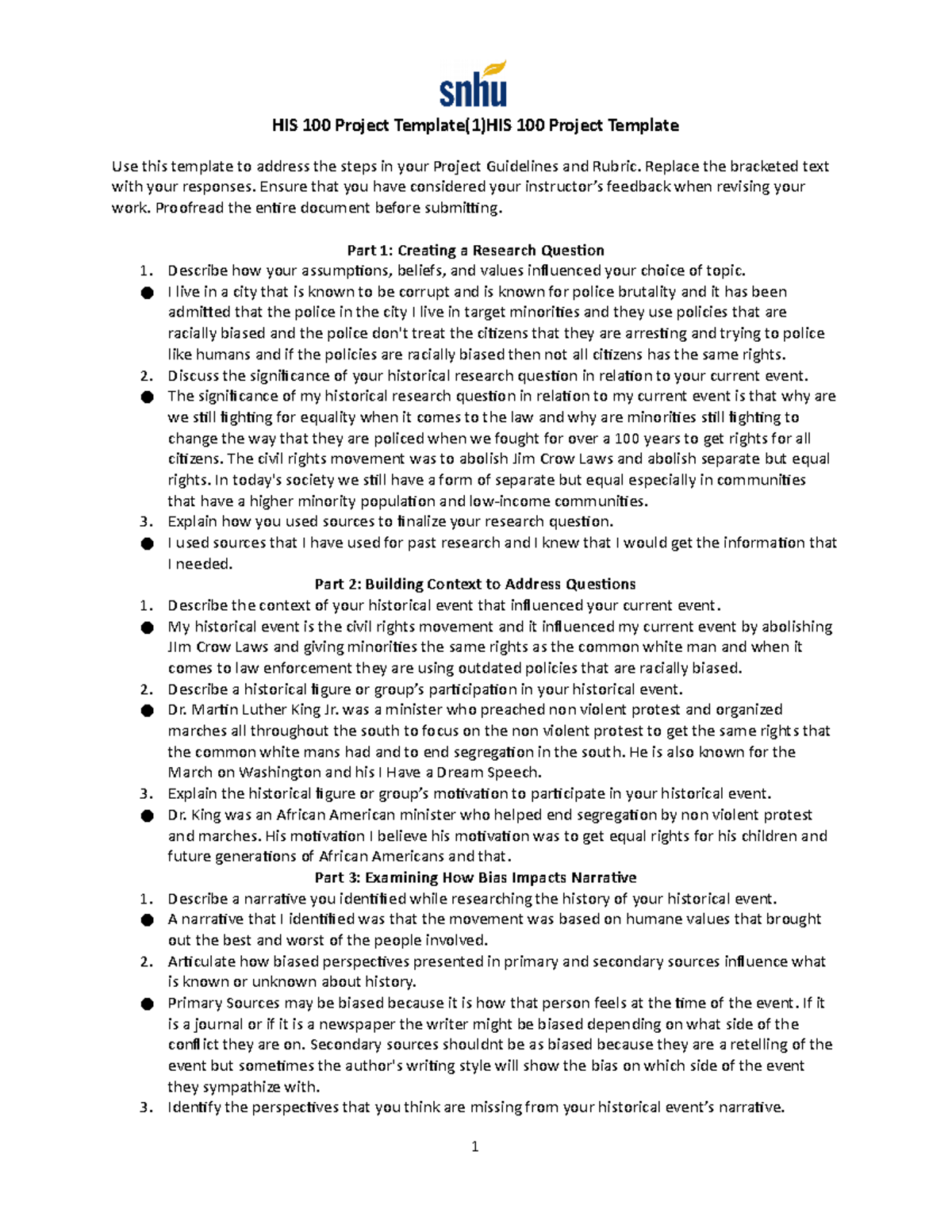 HIS 100 Project Template - HIS 100 Project Template(1)HIS 100 Project ...