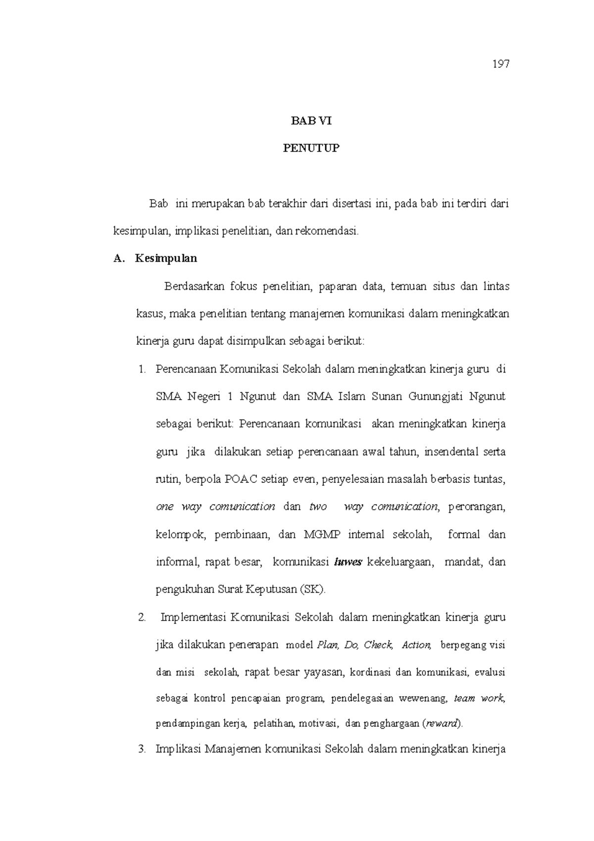 BAB VI New Tertutup - Tugas - BAB VI PENUTUP Bab ini merupakan bab ...