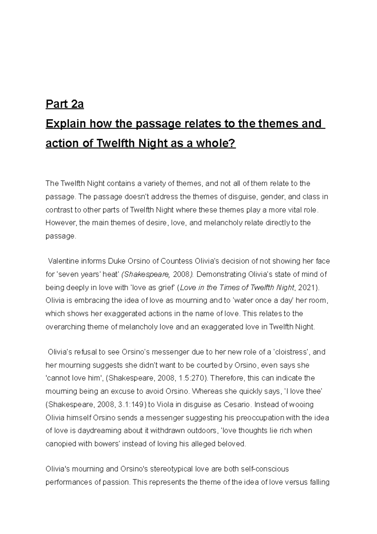 A112 TMA03 - Part 2a Explain how the passage relates to the themes and ...